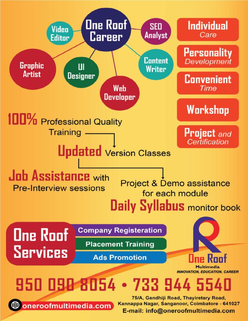 Web designers in Coimbatore | Portfolio of the company